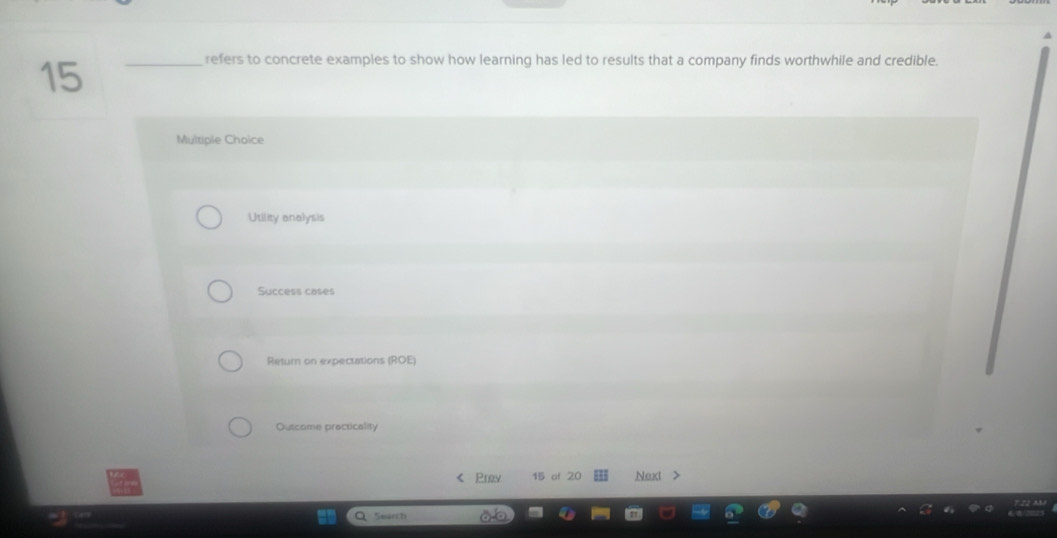 Solved: refers to concrete examples to show how learning has led to ...
