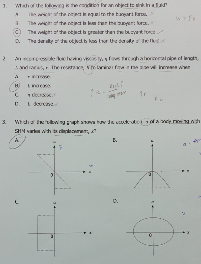 Selesai:Which of the following is the condition for an object to sink ...