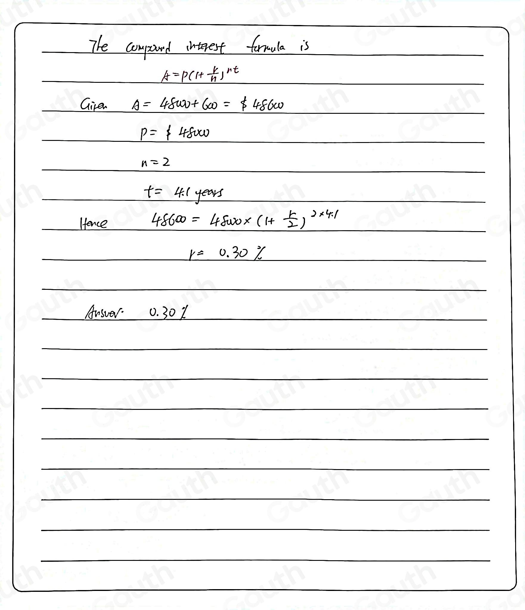Solved: Jose hopes to earn $600 in interest in 4.1 years time from ...