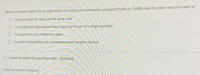 Solved: What is a primary reason for an organization to choose one ...