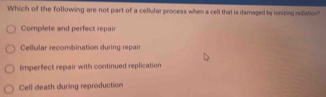 Solved: Which of the following are not part of a cellular process when ...