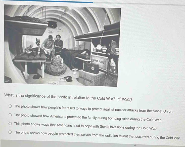 Solved: What is the significance of the photo in relation to the Cold ...