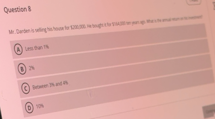 Solved: Mr. Darden is selling his house for $200,000. He bought it for ...