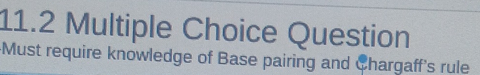 Solved: 11.2 Multiple Choice Question Must require knowledge of Base ...