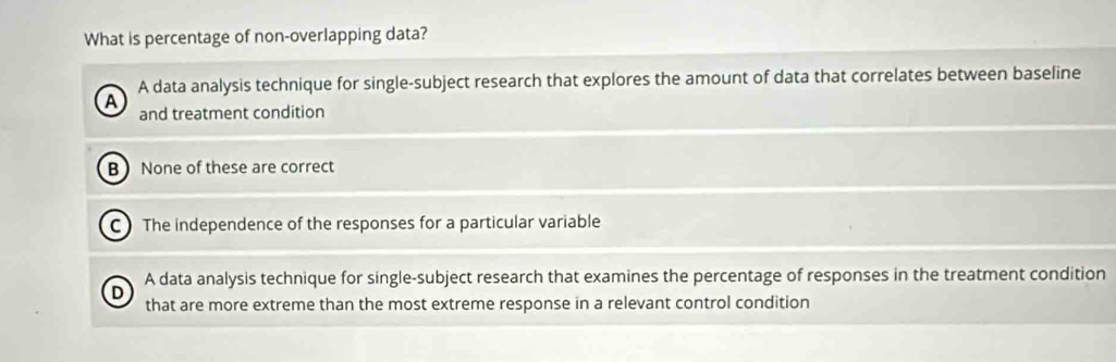 Solved: What is percentage of non-overlapping data? A data analysis ...