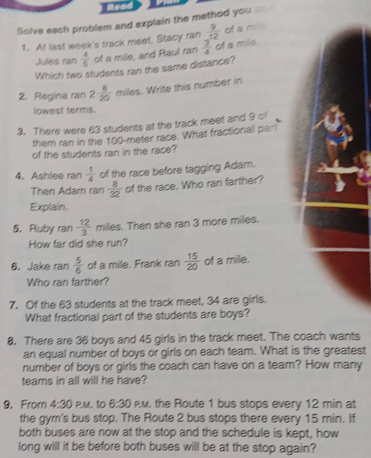 Solved: Read Solve each problem and explain the method you _ 1. At last ...