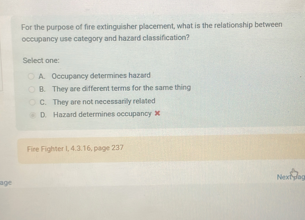 Solved: For the purpose of fire extinguisher placement, what is the ...