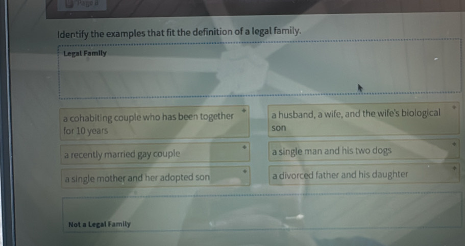 Solved: Page a Identify the examples that fit the definition of a legal ...
