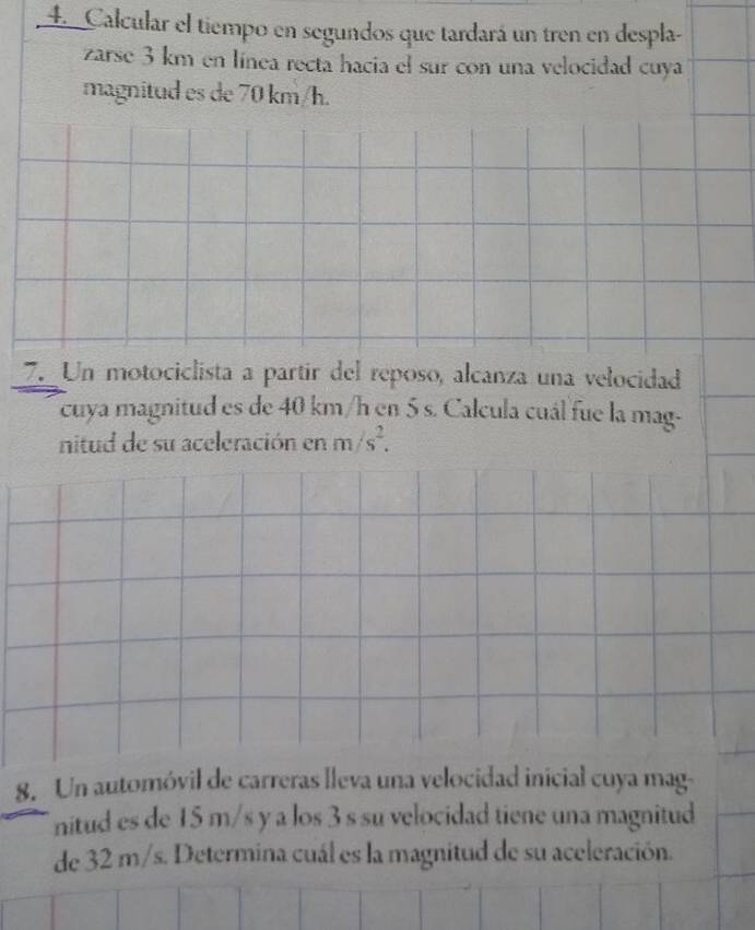 Resuelto:Calcular el tiempo en segundos que tardará un tren en despla ...
