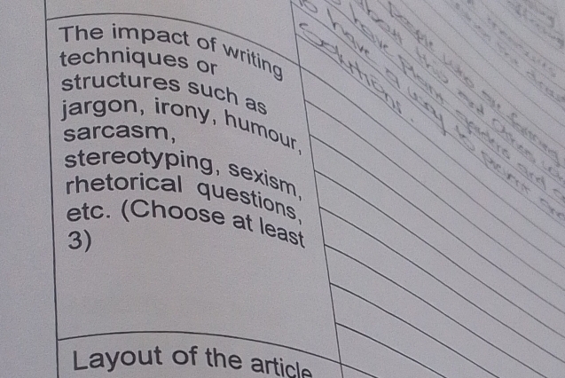 Résolu :The impact of writing techniques or structures such as jargon ...