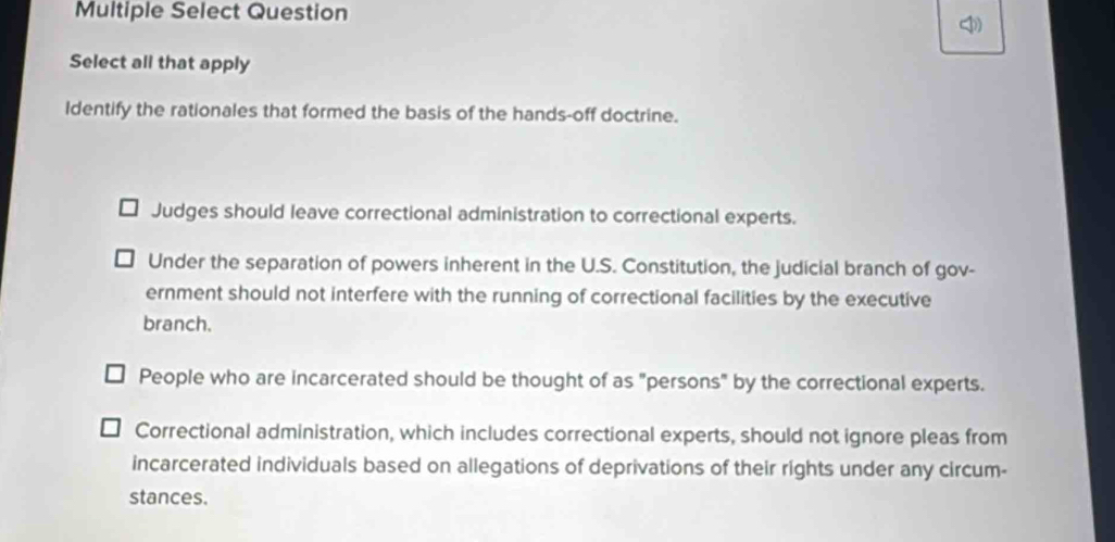 Solved: Multiple Select Question Select all that apply Identify the rationales that formed the ...