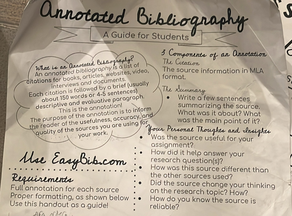 Solved: Annotated Bib A Guide for Students The Cita An annotated ...