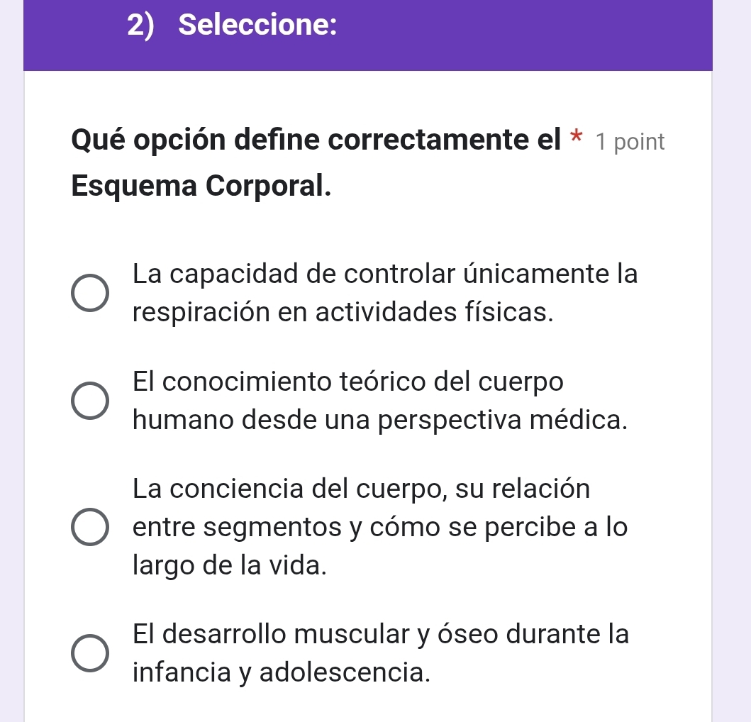 Resuelto:Seleccione: Qué opción define correctamente el * 1 point ...