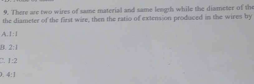 Solved: There are two wires of same material and same length while the ...