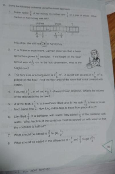 Solved: Solve the following problems using the modet approach. 1. Susan ...