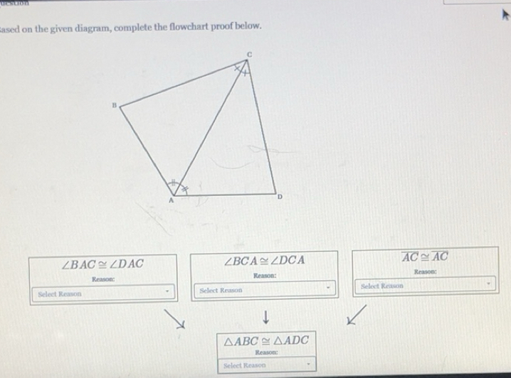 Solved: nestion Based on the given diagram, complete the flowchart ...