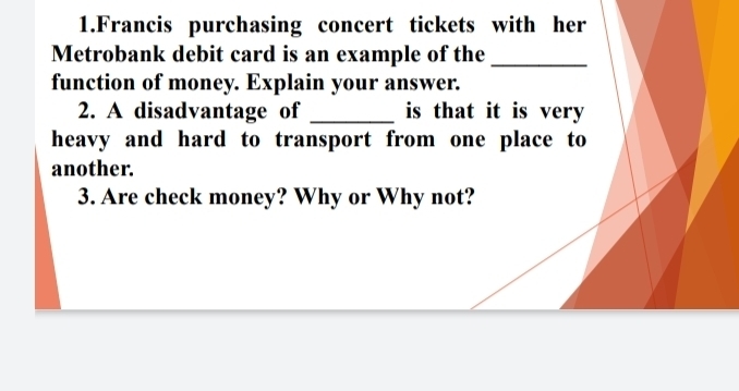 Francis purchasing concert tickets with her Metrobank debit card is an ...