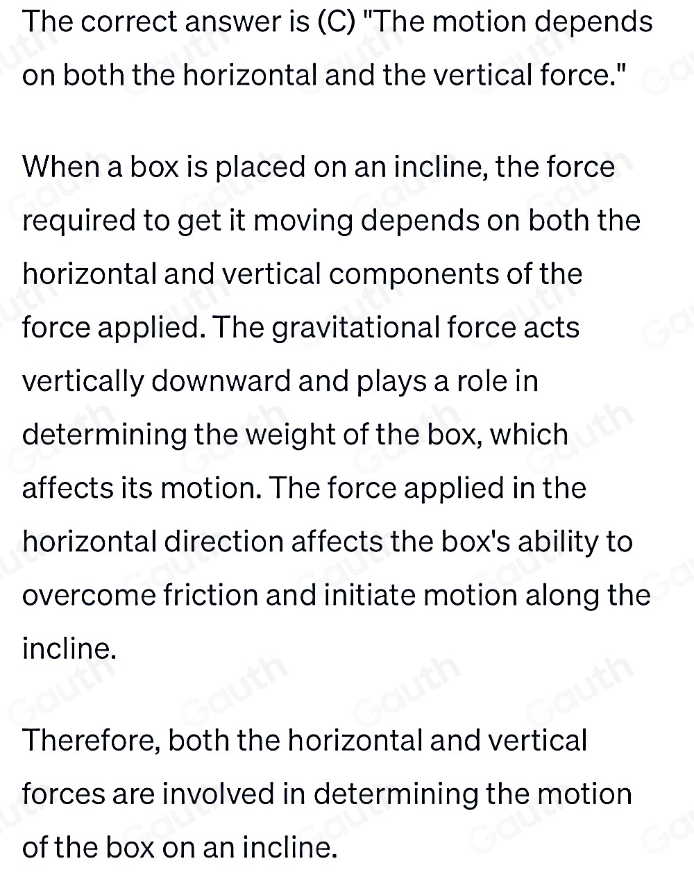 Solved: A box is placed on an incline that makes an angle θwith the ...