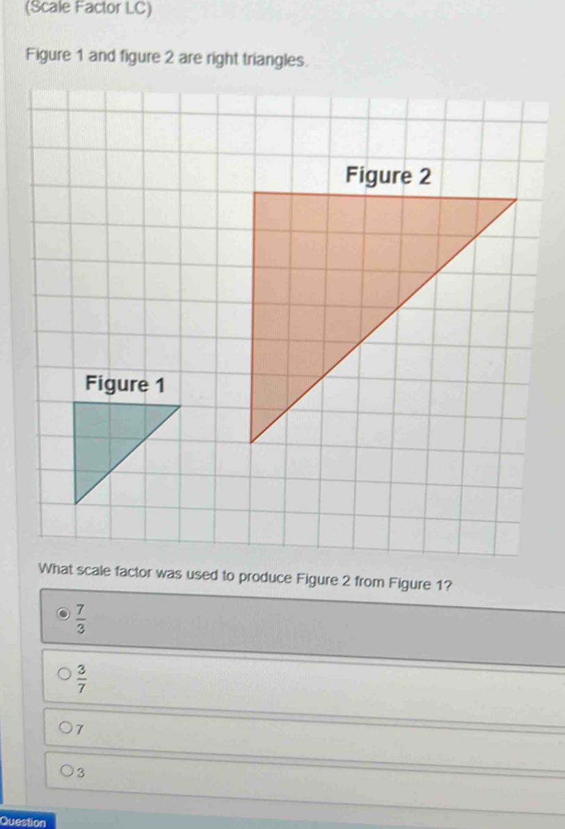 Solved: (Scale Factor LC) Figure 1 and figure 2 are right triangles ...