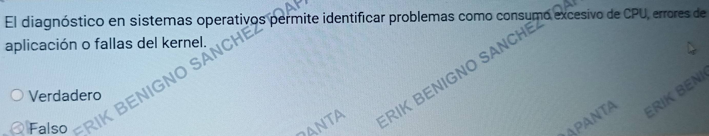 Resuelto:El diagnóstico en sistemas operativos permite identificar ...
