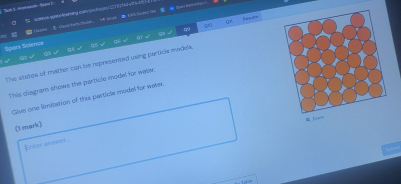 Solved: Task 5 - Homework - Sparx S: M Gmail KWS Student Site s M Sparx ...