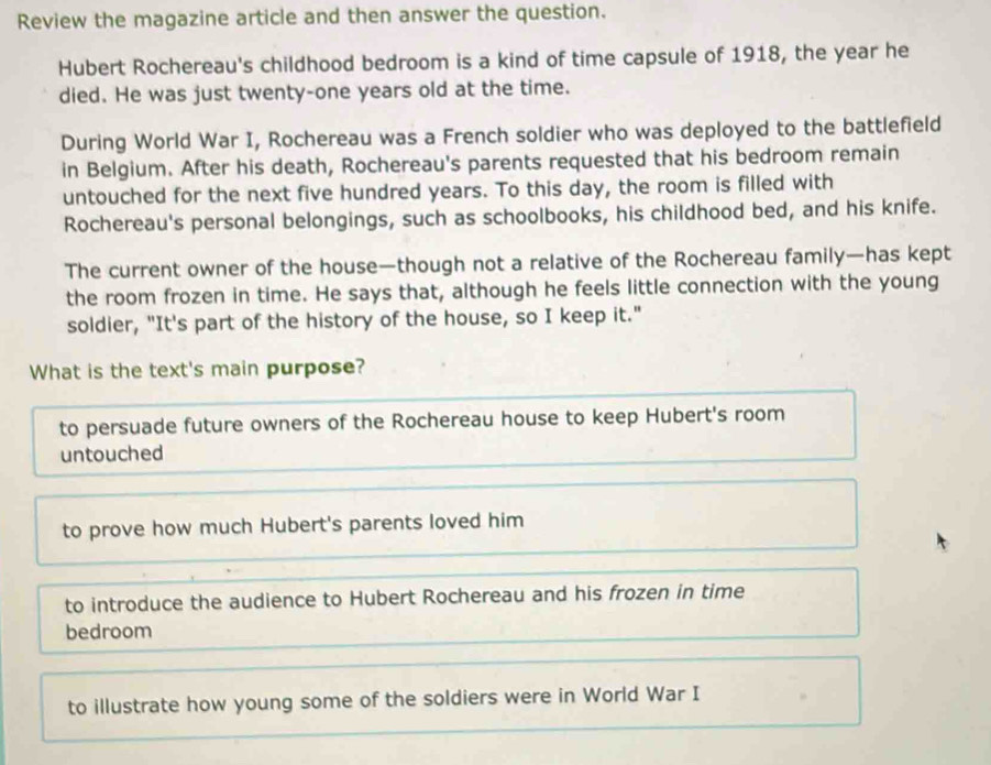 Solved: Review the magazine article and then answer the question ...