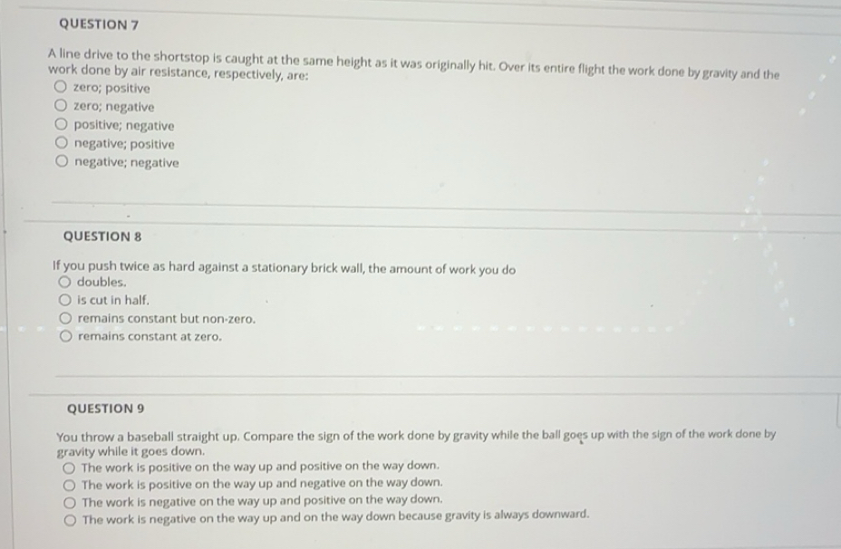 Solved: A line drive to the shortstop is caught at the same height as ...