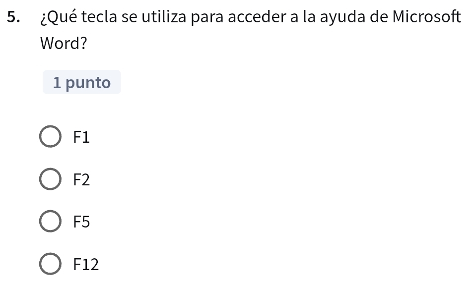 Resuelto:¿Qué tecla se utiliza para acceder a la ayuda de Microsoft ...