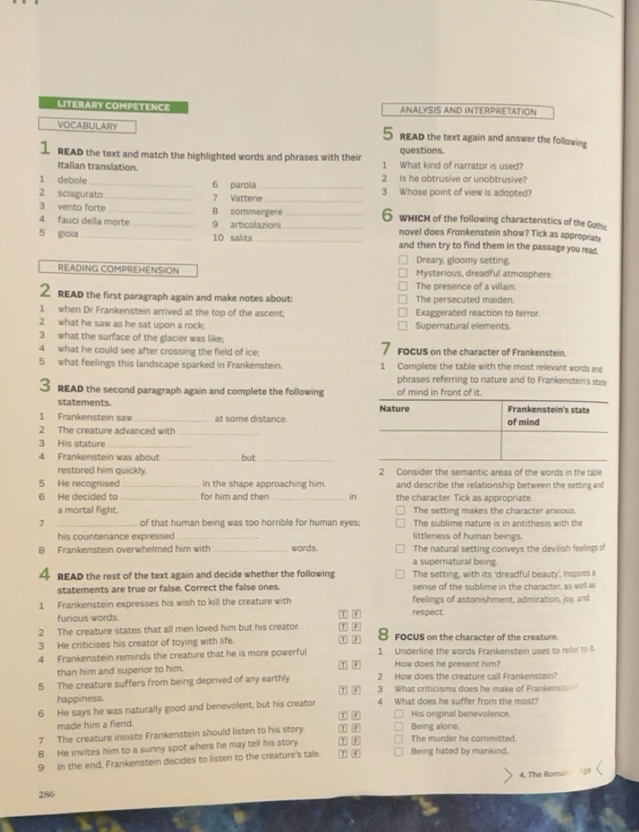 Risolto:LITERARY COMPETENCE ANALYSIS AND INTERPRETATION VOCABULARY 5 ...