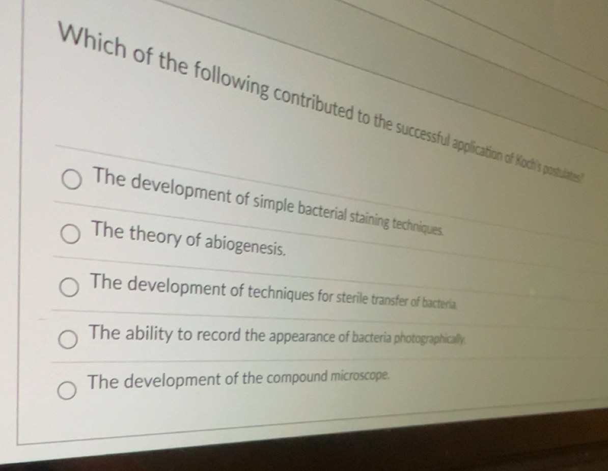 Solved: Which of the following contributed to the successful ...