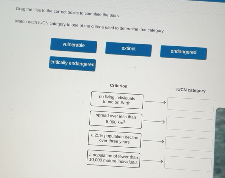 Resuelto:Drag the tiles to the correct boxes to complete the pairs ...