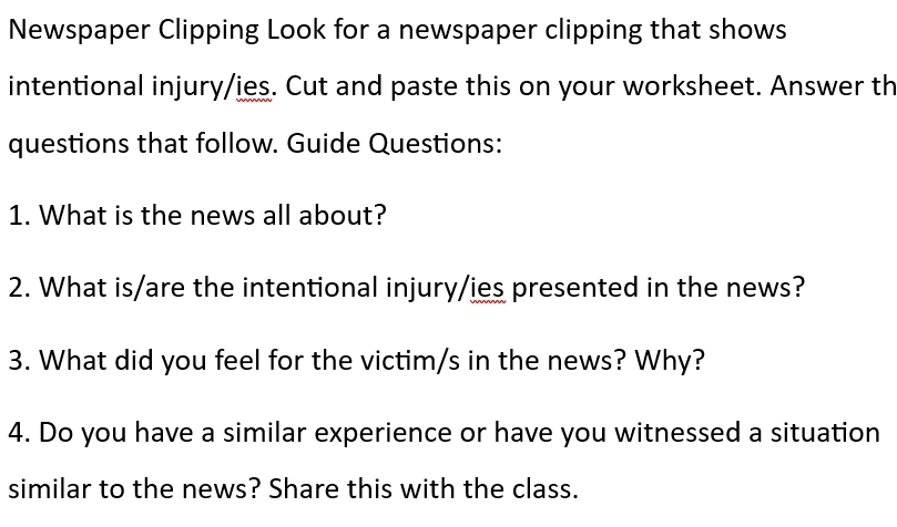 Solved: Newspaper Clipping Look for a newspaper clipping that shows ...