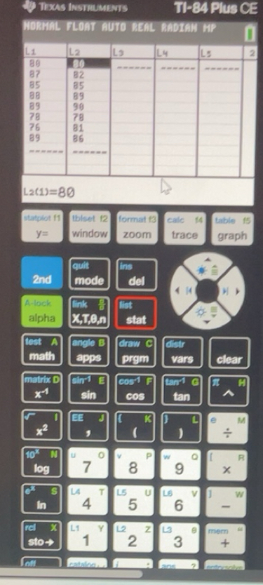 Solved: Texas Instruments TI-84 Plus CE Normal Float Auto Real Radian ...