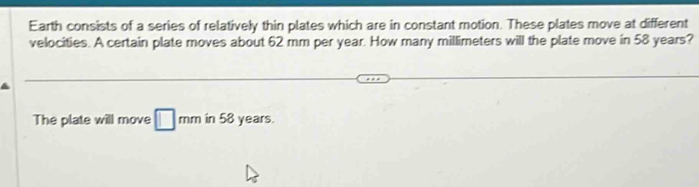 Solved: Earth consists of a series of relatively thin plates which are ...