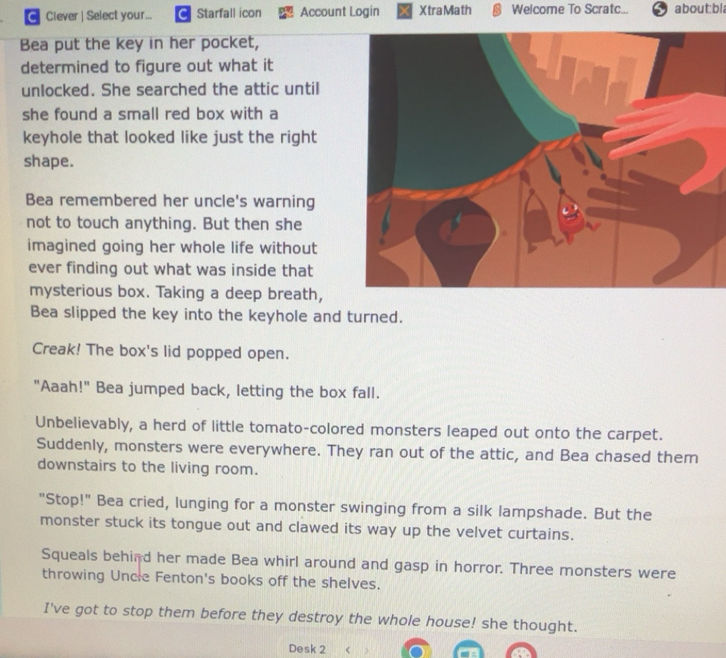 Solved: Clever | Select your... Starfall icon Account Login XtraMath ...