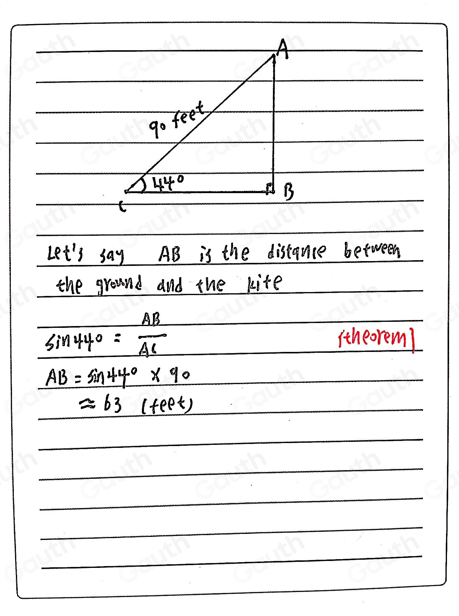 Solved: Quinn is flying a kite. The angle of elevation formed by the ...