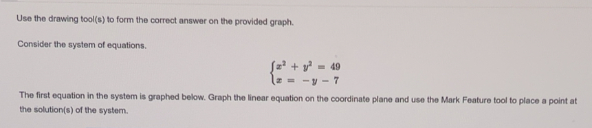 Solved: Use the drawing tool(s) to form the correct answer on the ...