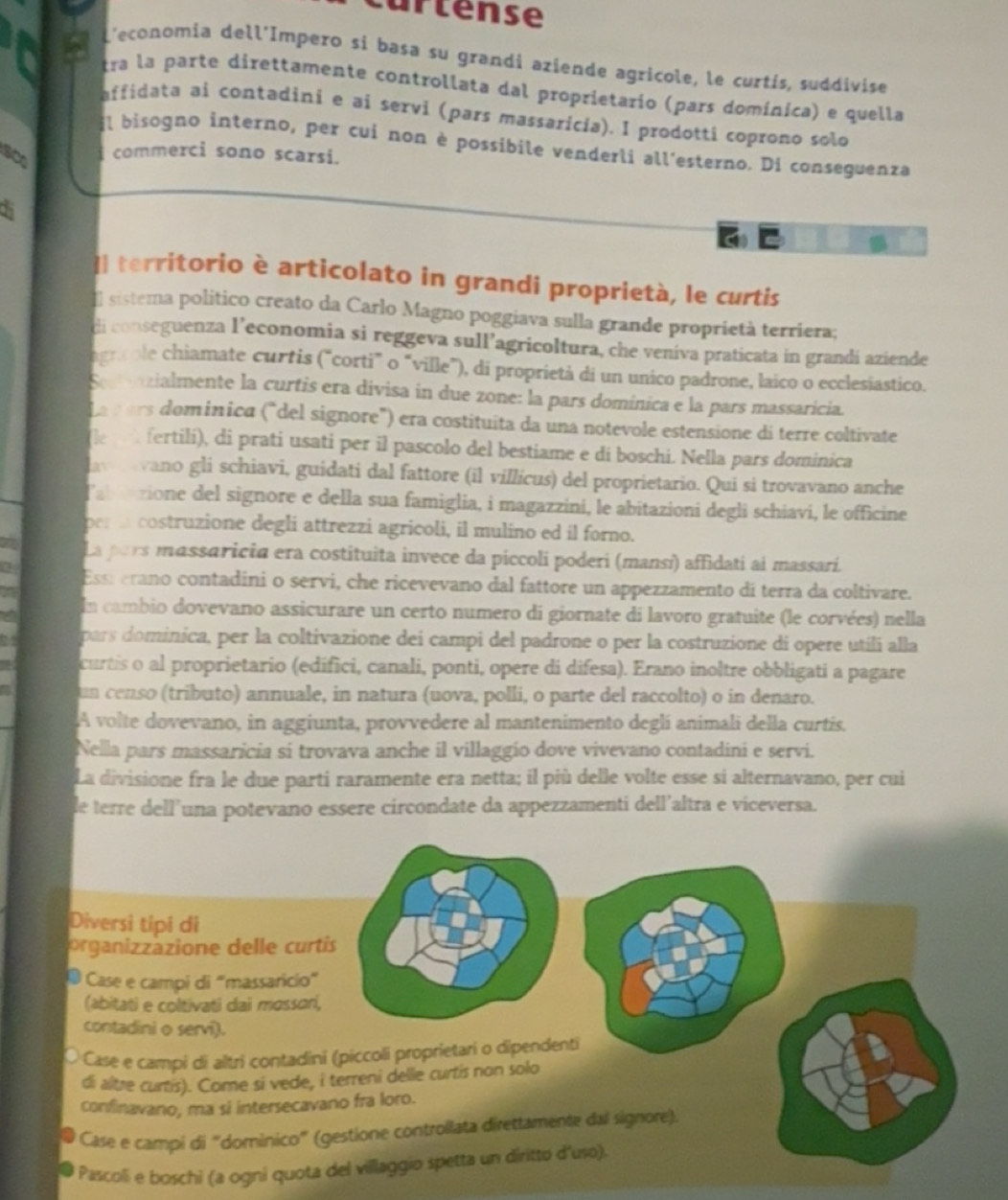 Risolto:artense L'economía dell'Impero si basa su grandi aziende ...