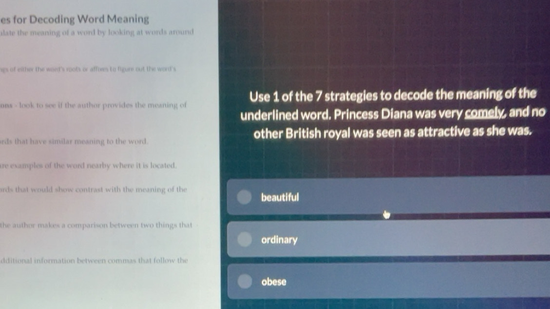 Gelöst:es for Decoding Word Meaning alate the meaning of a word by ...