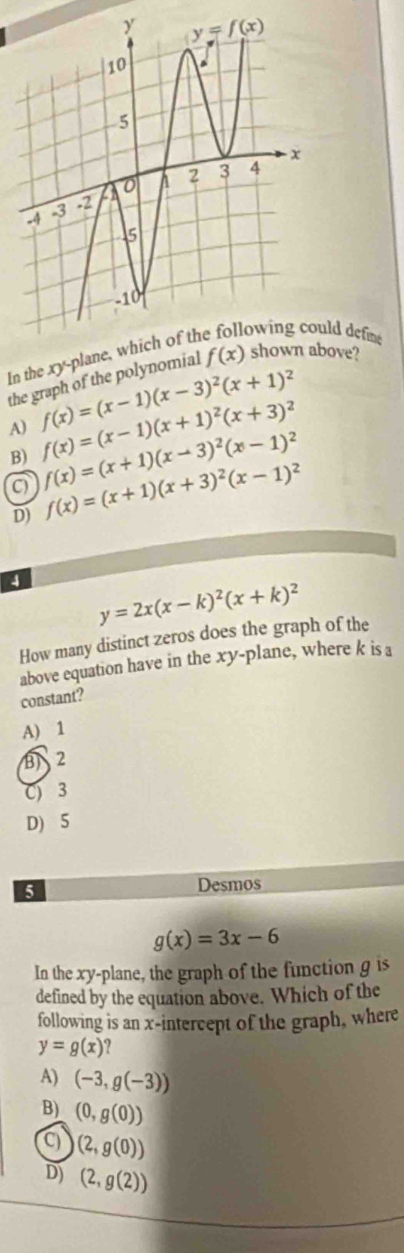 Solved: In the xy-plane, which of thld define the graph of the ...