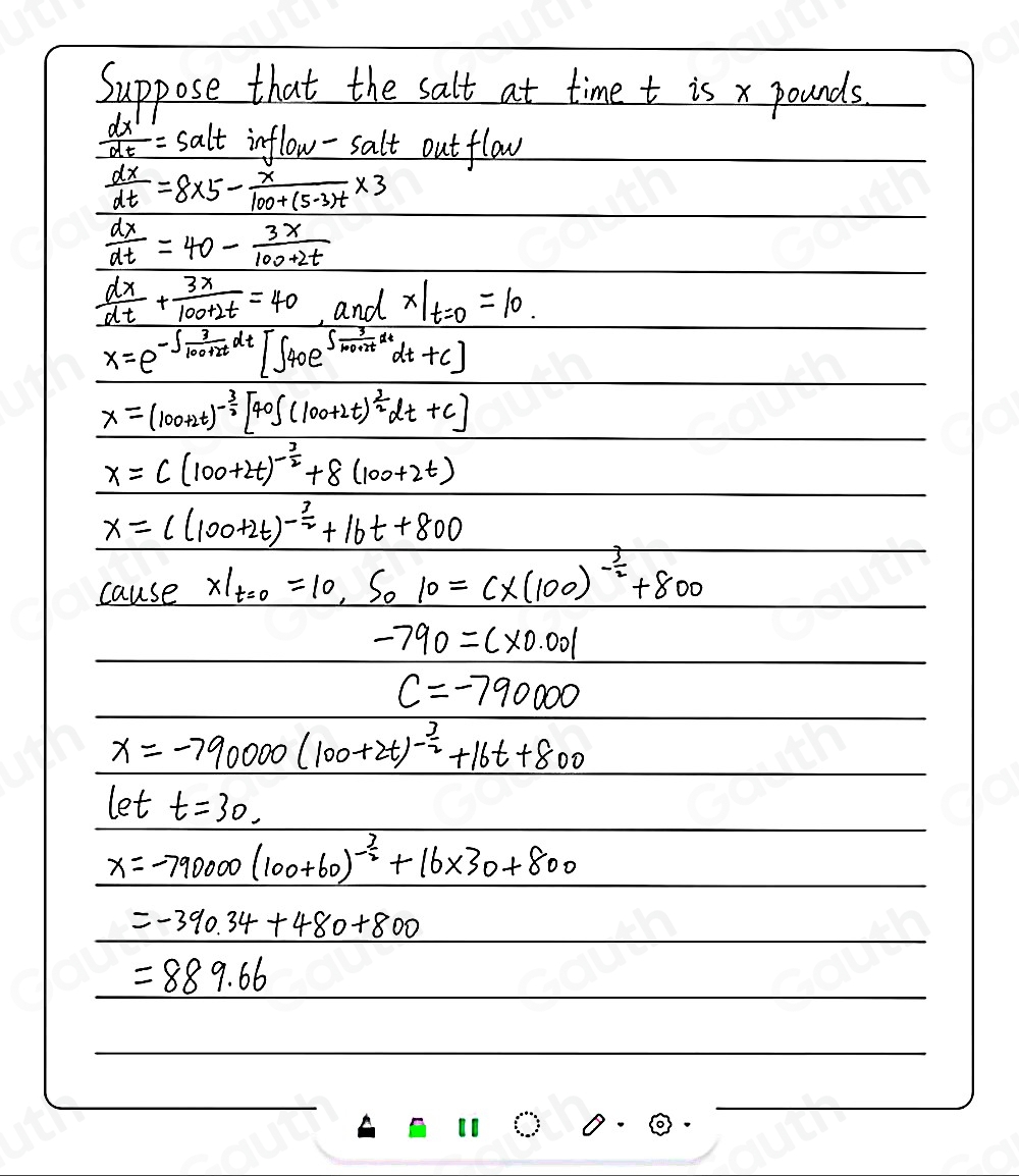 Solved: A large tank is partially filled with 100 gallons of fluid in ...