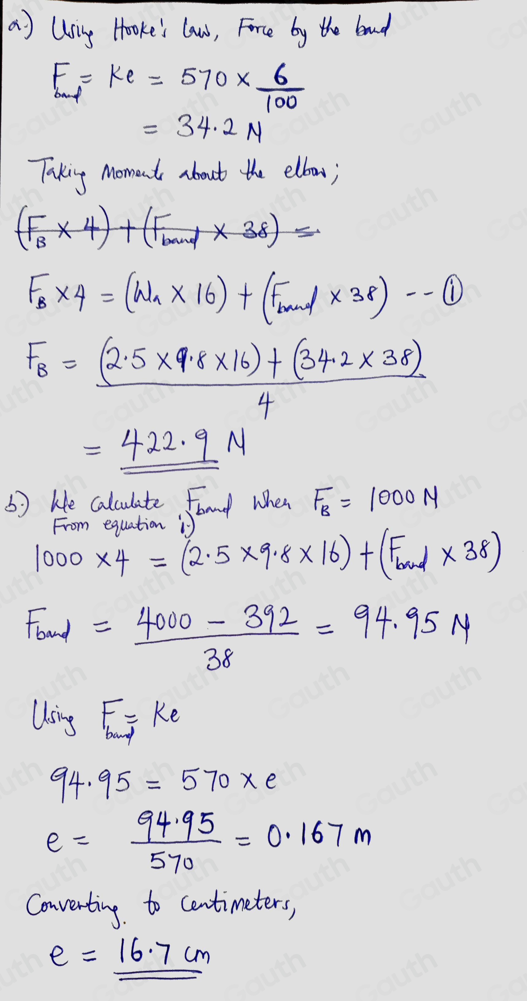Solved: Assignment Value) Triceps A person is using the bicep muscle to ...