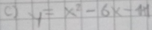 Solved: y=x^2-6x-11 [Math]