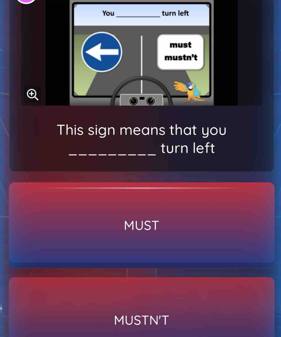 Giải quyết:You_ turn left must mustn’t This sign means that you _turn ...