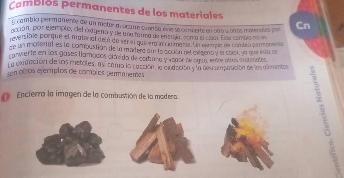 Resuelto Cambios Permanentes De Los Materiales El Cambio Permanente De