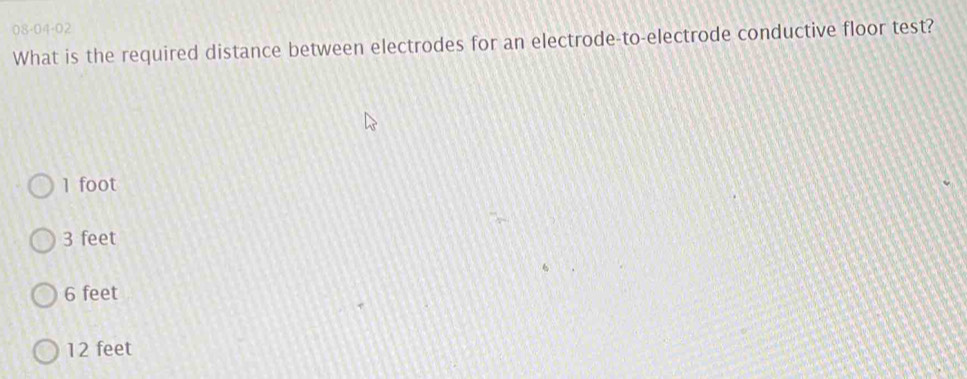 Solved: 08-04-02 What is the required distance between electrodes for ...