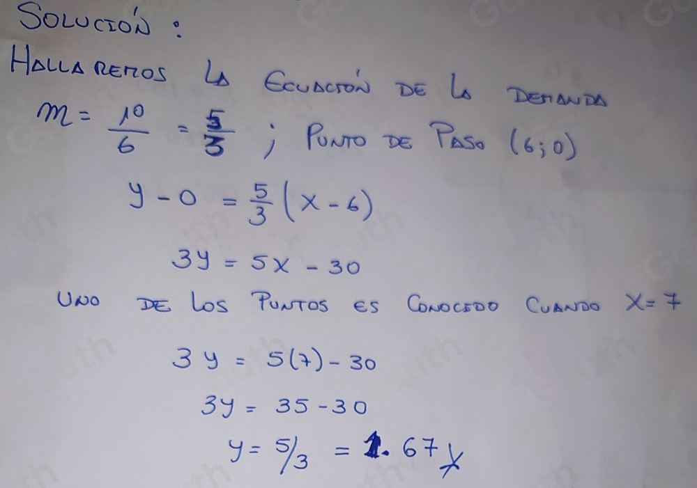 Resuelto:El punto de equilibrio de las funciones de demanda y oferta de ...