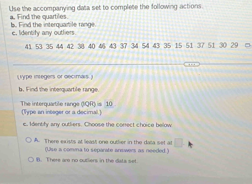 Solved: Use the accompanying data set to complete the following actions ...