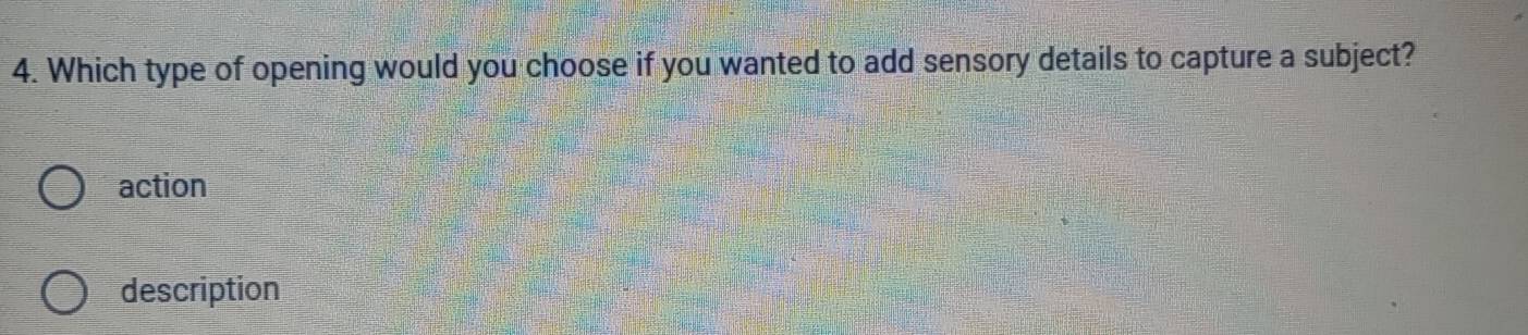 Solved: Which type of opening would you choose if you wanted to add ...