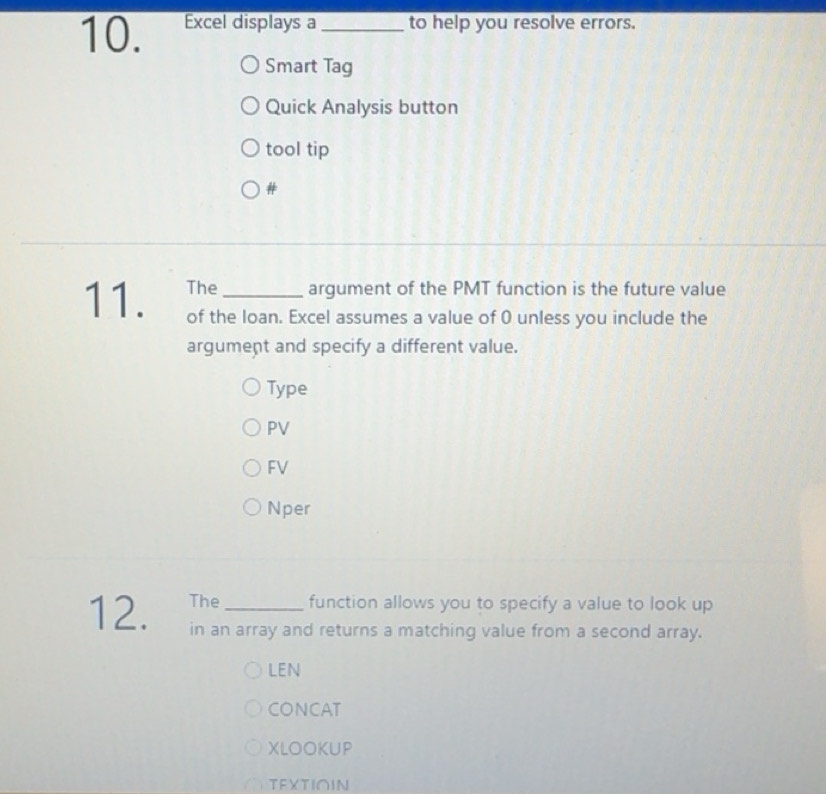 Solved: Excel displays a _to help you resolve errors. Smart Tag Quick Analysis button tool tip ...